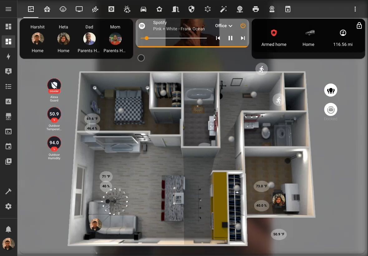 Home Assistant Dashboard 3D Home Harshit s Blog